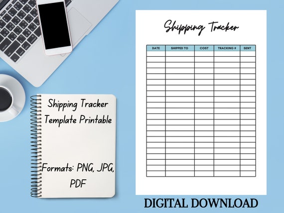 Shipping Tracker Template Printable Small Business Item - Etsy