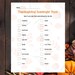 Thanksgiving Scavenger Hunt Template, Thanksgiving Scavenger Activity ...