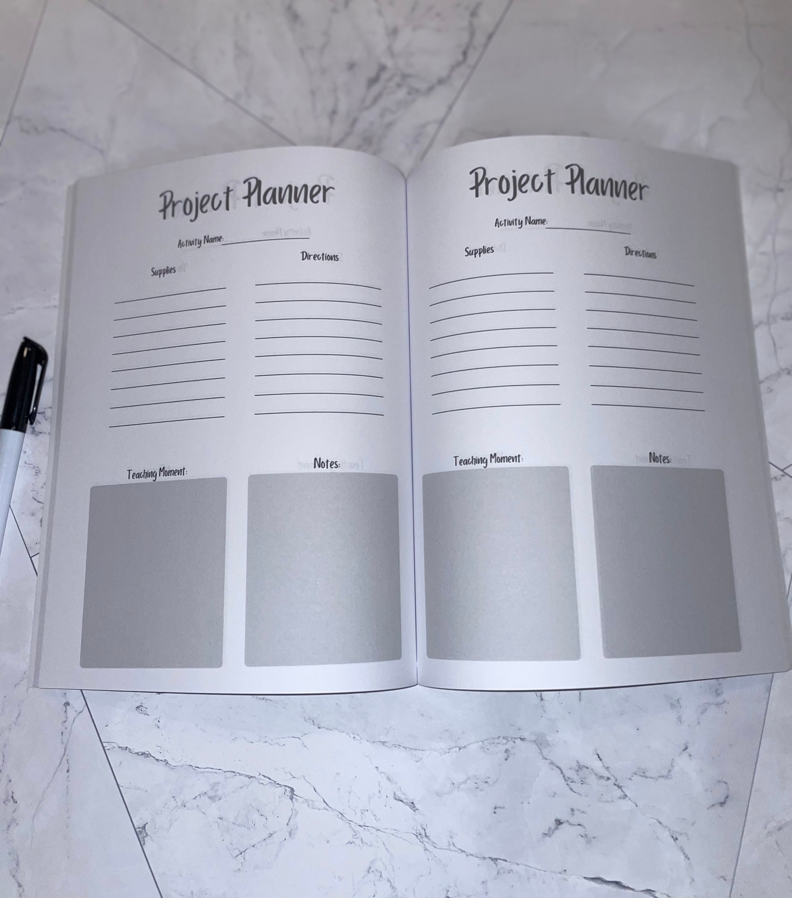 After School Program Project Planner, Childcare Project Planning Book ...
