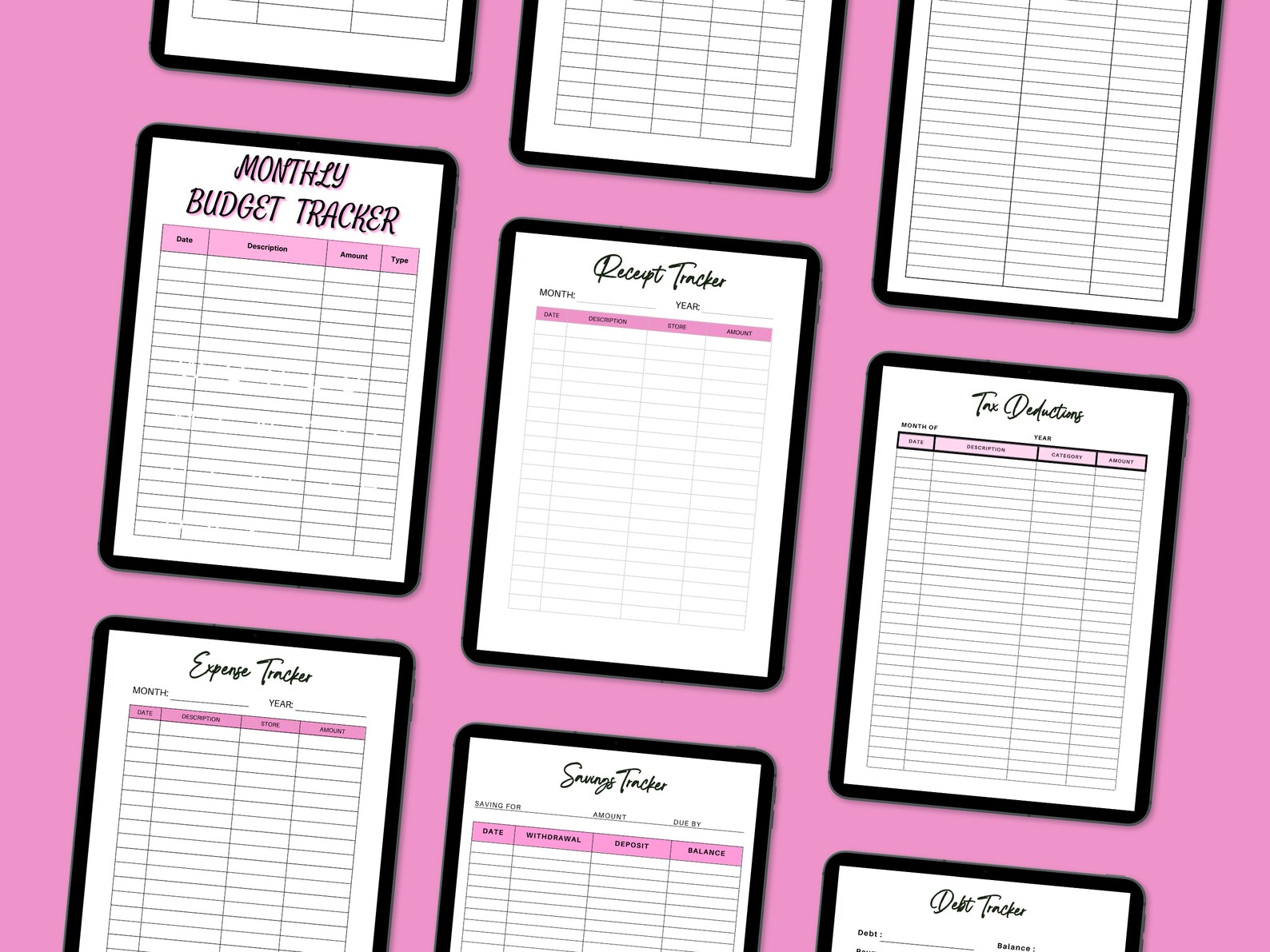 Money Tracker Template Printable Bundle Money Tracker Templates Money Tracker Template Printable Bundle Money Tracker Templates