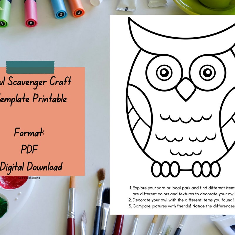 Owl Art for Kids - Etsy