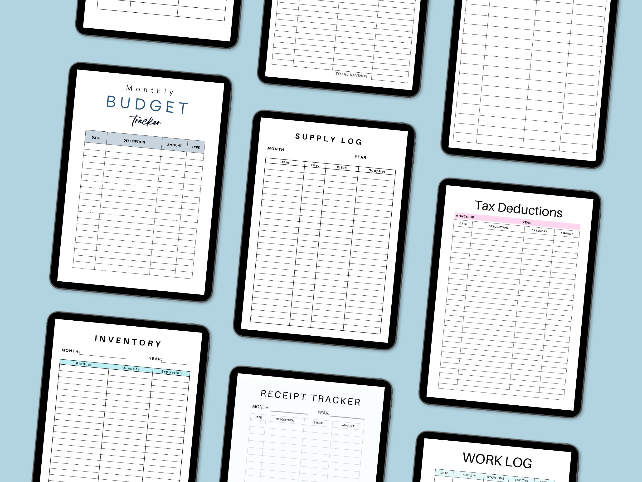Money Tracker Template Printable Bundle, Money Tracker Templates ...