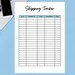 Shipping Tracker Template Printable, Small Business Item Shipping ...