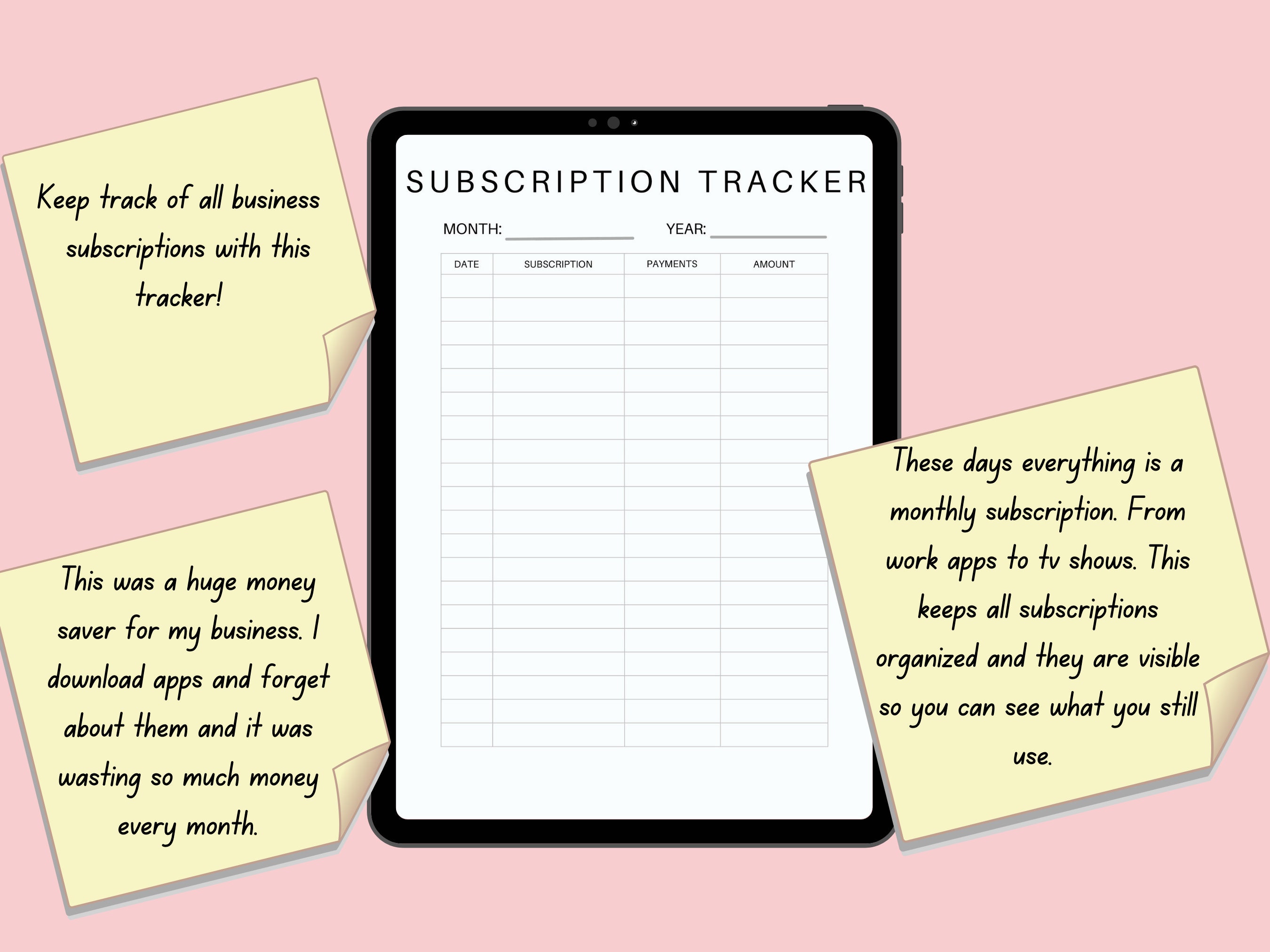 Money Tracker Template Printable Bundle, Digital Download, Receipt ...