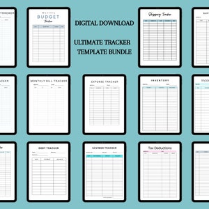 Money Tracker Template Printable Bundle Money Tracker | Etsy
