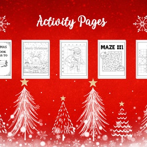 Christmas Activity Pages, 96 Christmas Printable Activities, Kids Maze ...