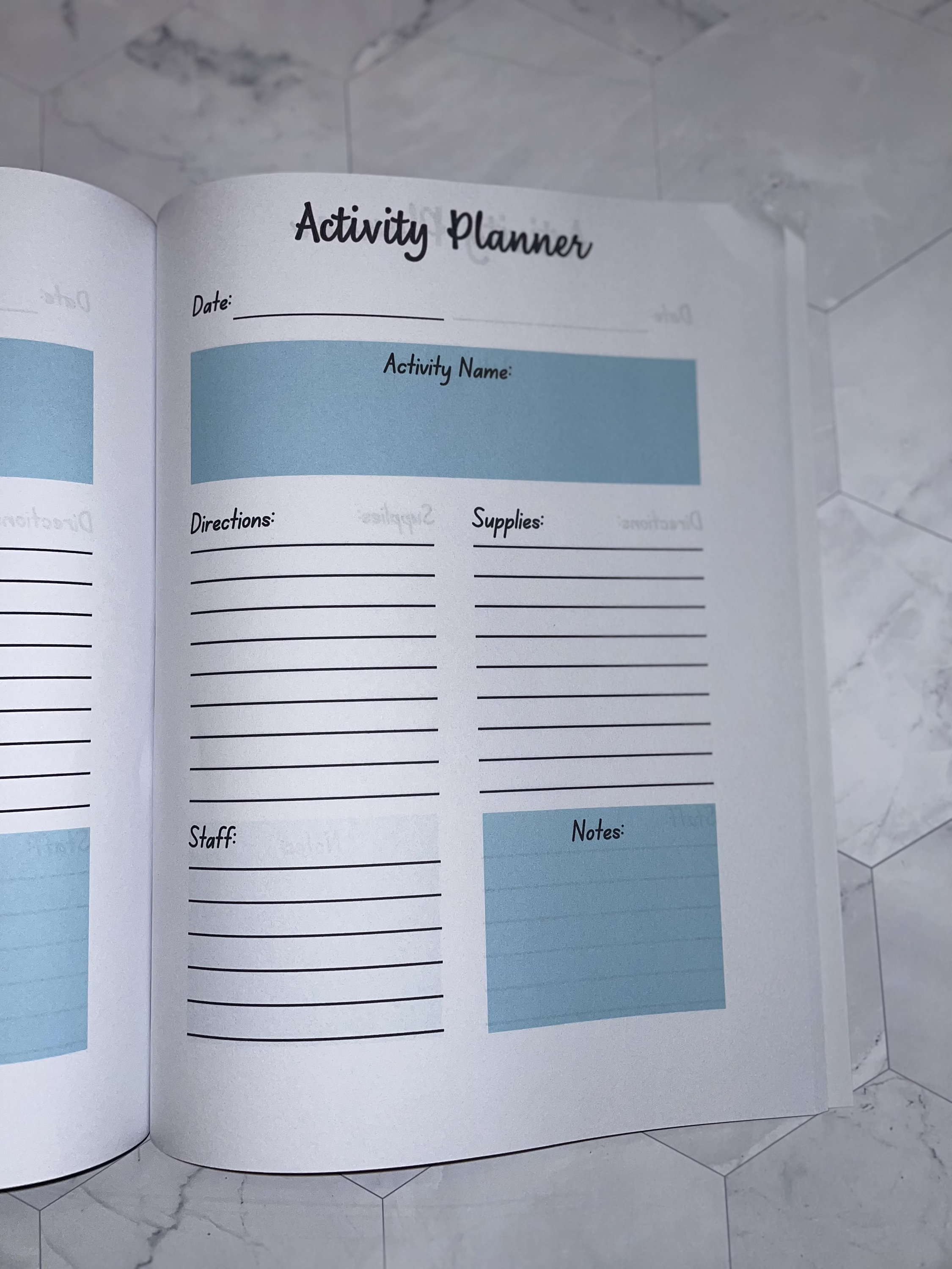 After School Activity Planner Book, Childcare Activity Planning Book ...