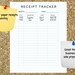 Receipt Tracker Template Printable, Small Business Receipt Organizer ...