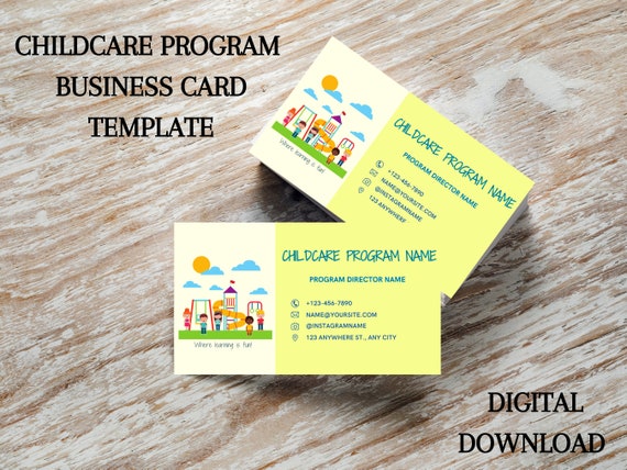 Daycare Business Cards