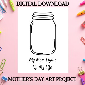Mothers Day Art Project Template, Childcare Center, Daycare Program ...