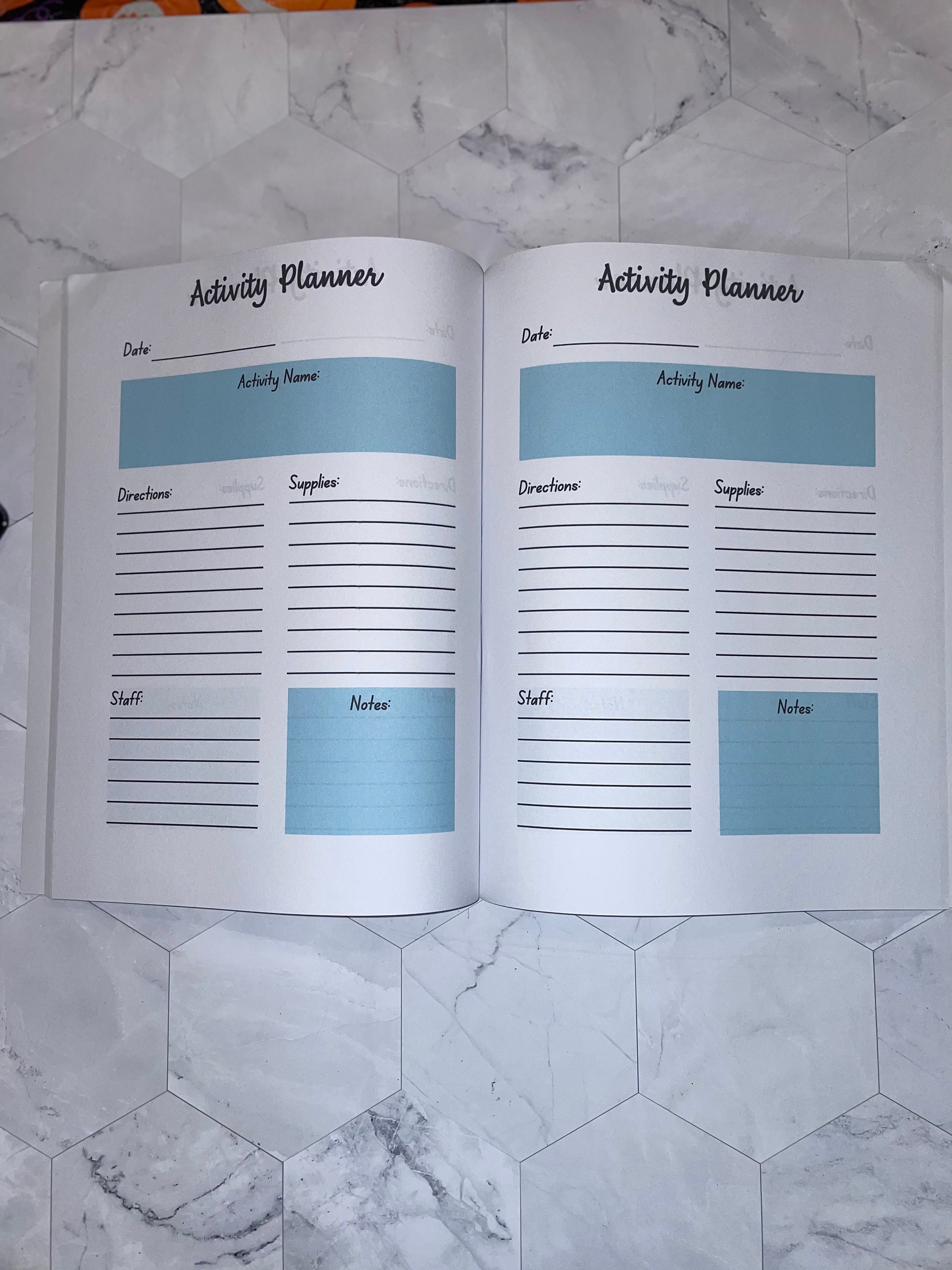 After School Activity Planner Book, Childcare Activity Planning Book ...