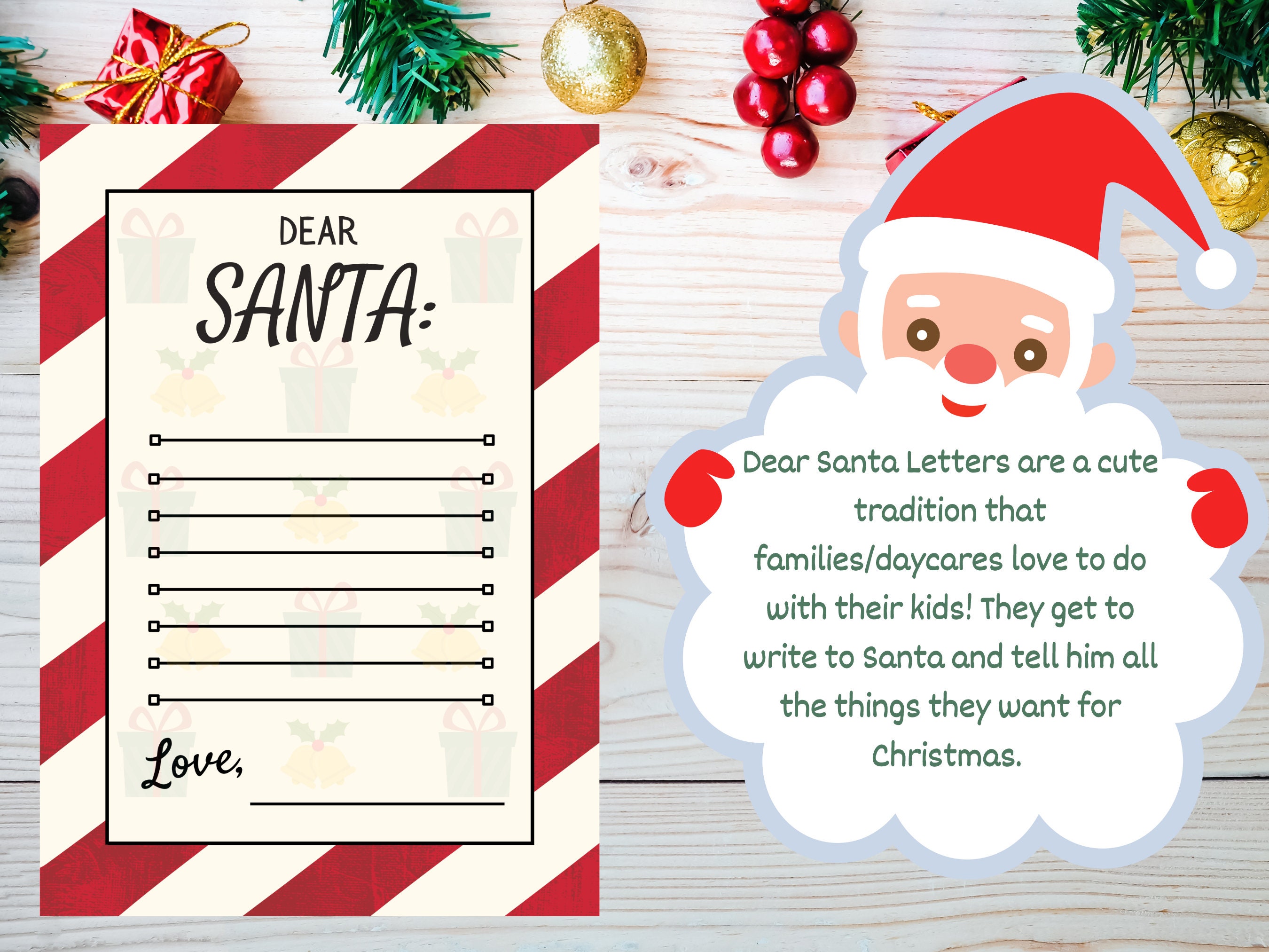 Dear Santa Letter Template, Letter for Kids to Fill in and Send to ...