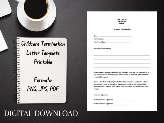 Childcare Termination Letter Template Editable Daycare Notice Etsy childcare-termination-letter-template-editable-daycare-notice-etsy
