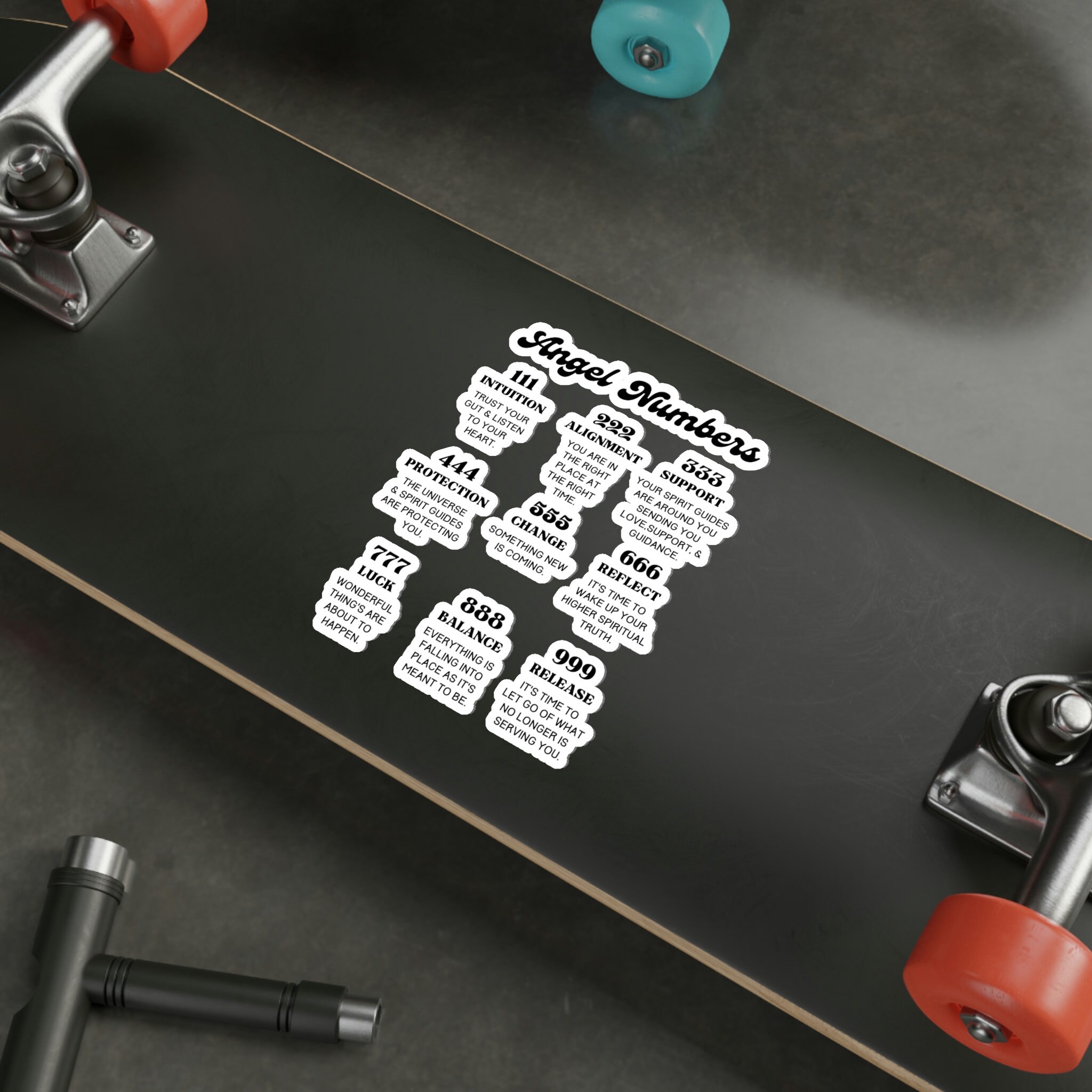 Angel Numbers Vinyl Sticker/numerology/gift Idea/spiritual Gift ...