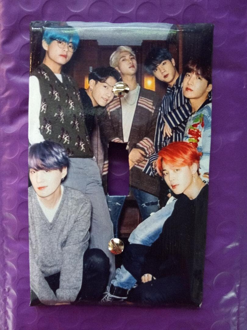 BTS Light Switch Plates | Etsy