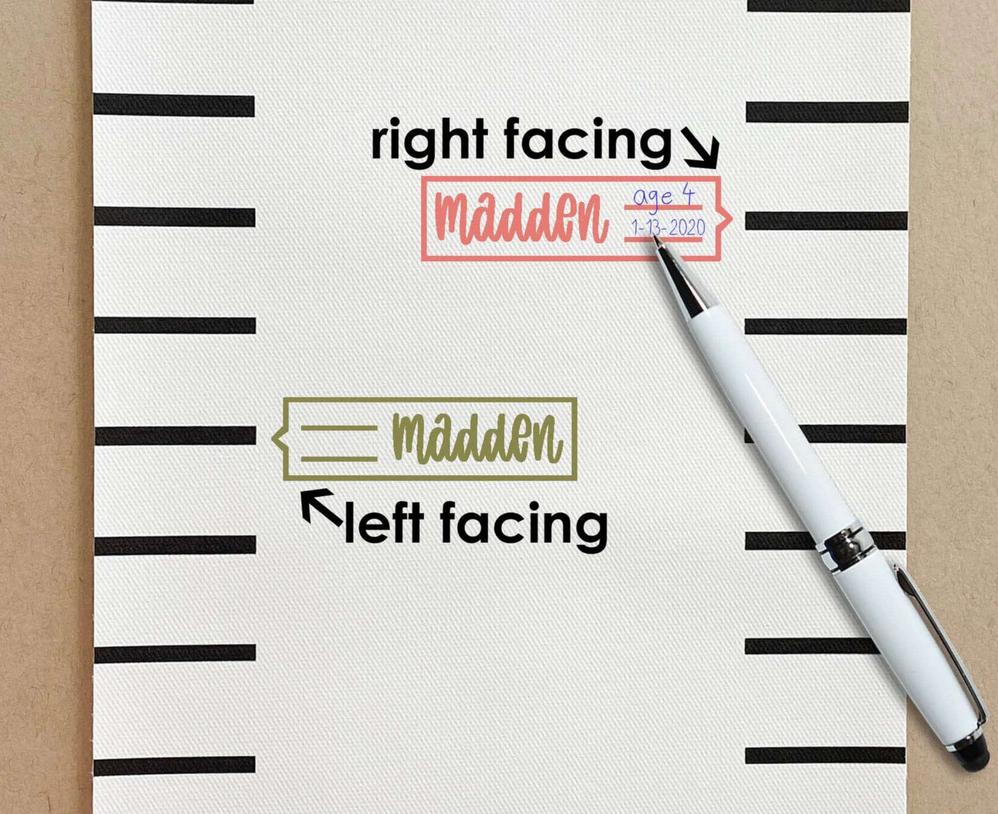 Height Markers for Wall Growth Charts Growth Rulers Measuring Mark for ...