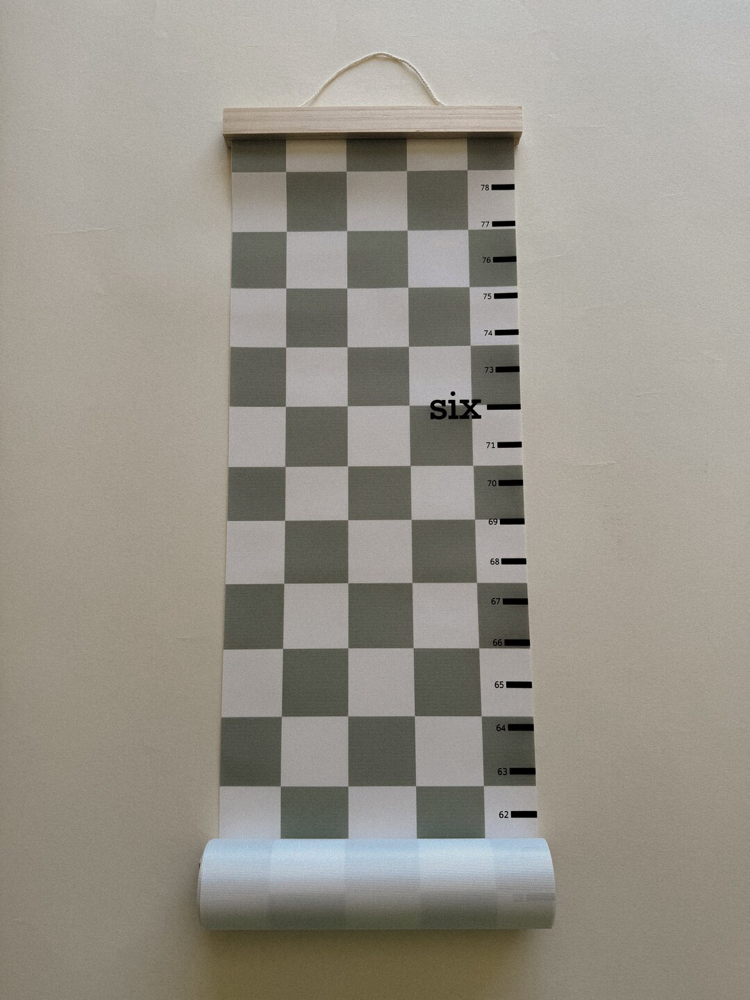 LIMITED EDITION Sage Canvas Growth Chart | Wall Hanging | Kids Room ...