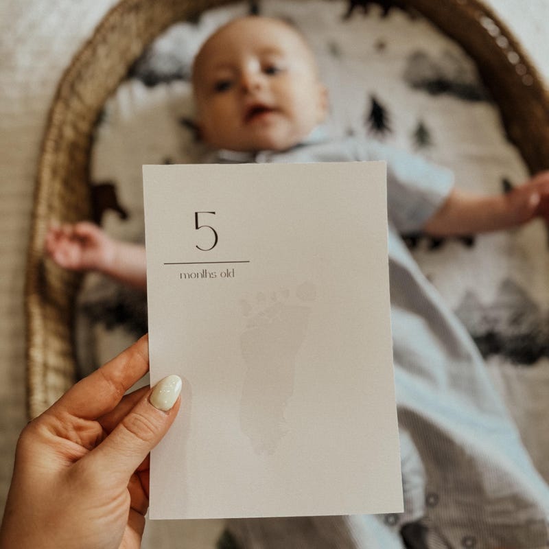 Baby Milestone Cards Prints - Etsy