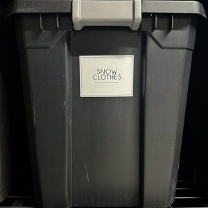 Storage Tote Sticker Label Storage Room Organizing Labels for ...