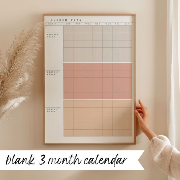 Summer Calendar - Etsy