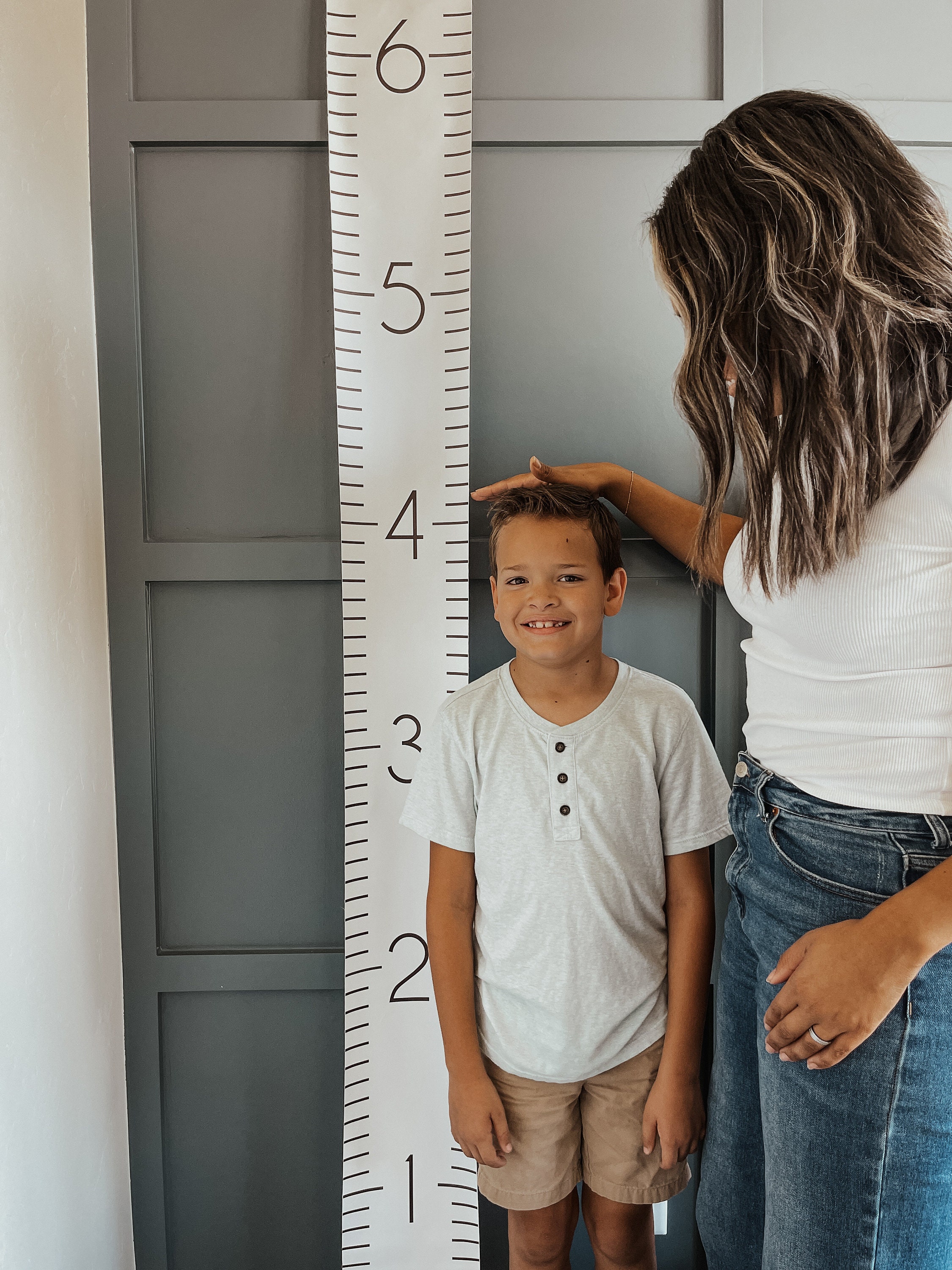 Numeric Canvas Growth Chart | Wall Chart for Kids | Birthday Gift ...