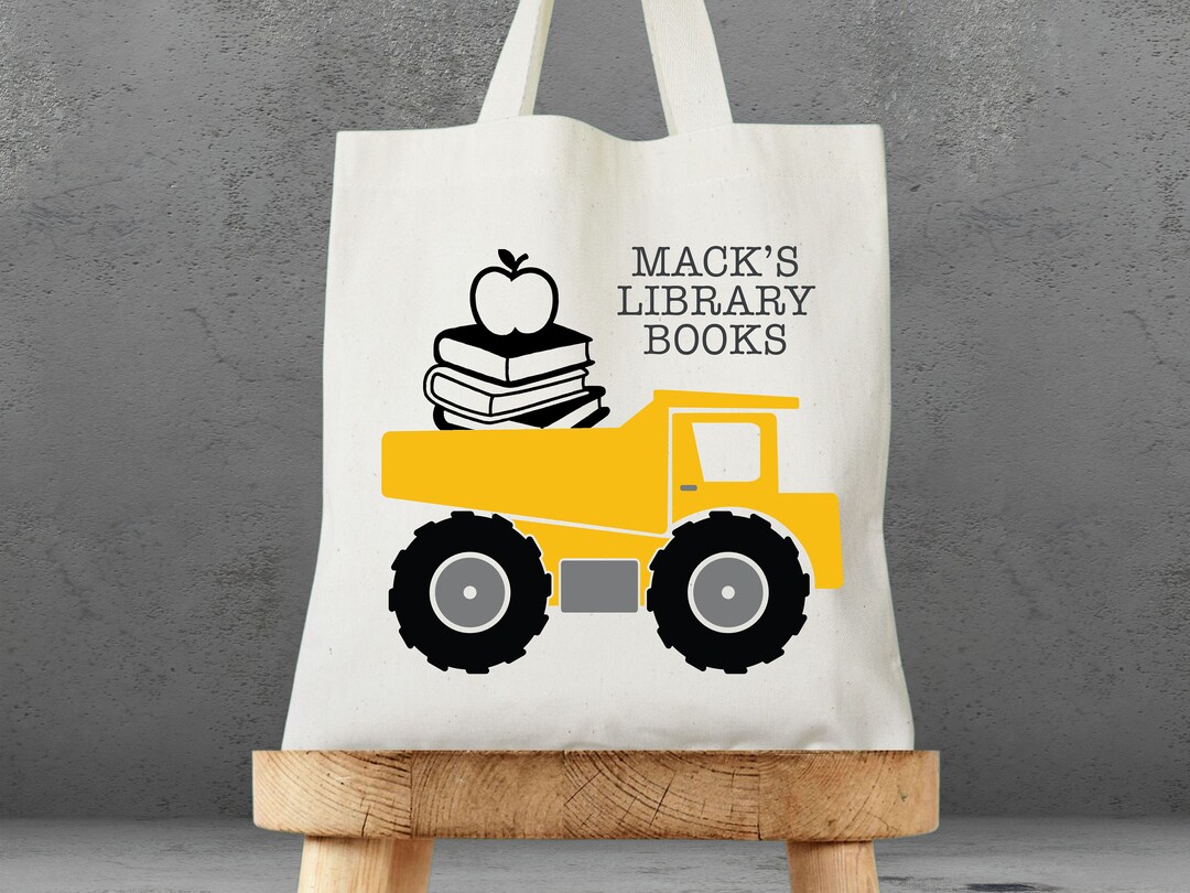 KIDS LIBRARY BAG | Tote Bag | Canvas Bag for Books - Etsy