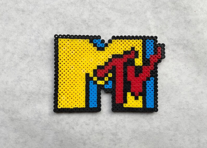 Perler Bead MTV Logo - Etsy