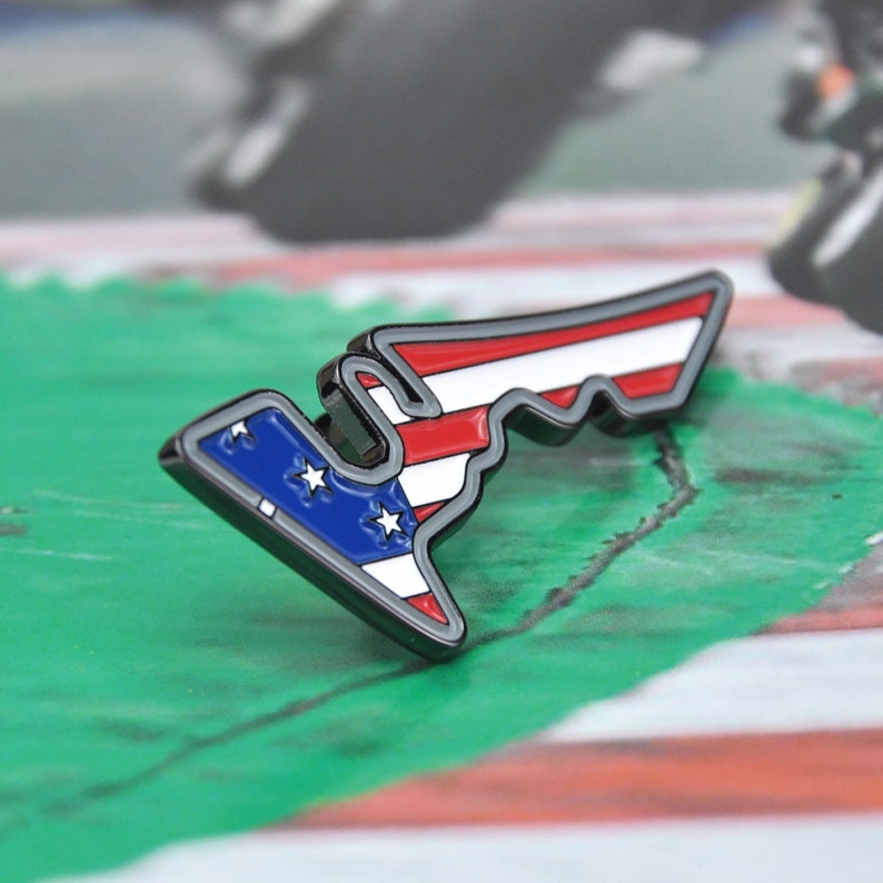 Circuit of the Americas Enamel Pin: F1 Motogp Racing Track Badge - Etsy