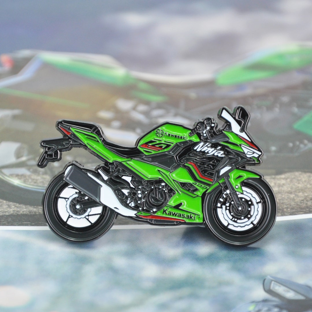 Kawasaki Ninja 400 Pin Display Motorbike Badge Gift for Boyfriend Soft ...