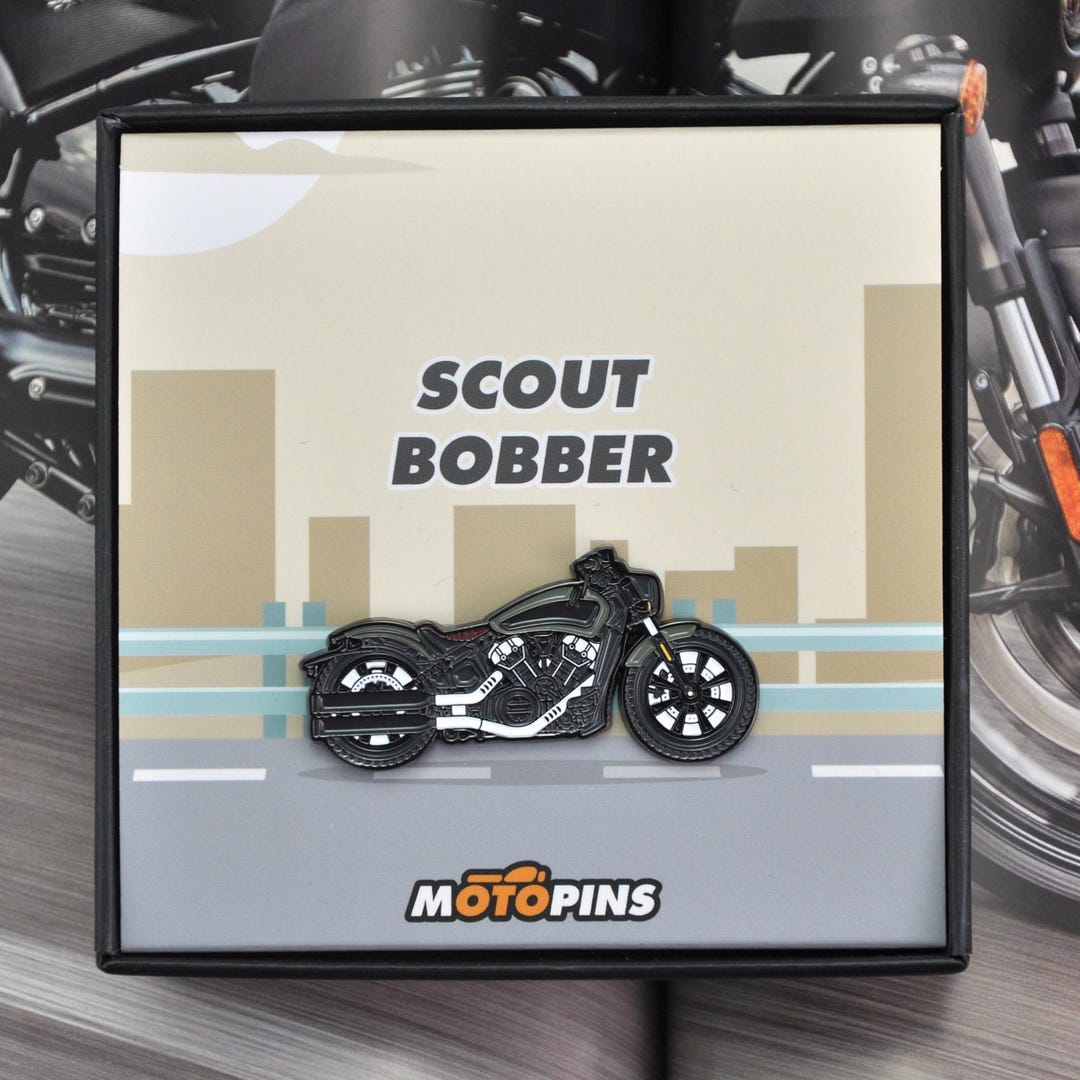Indian Scout Bobber Enamel Pin: Motorcycle Biker Lapel Badge - Etsy UK