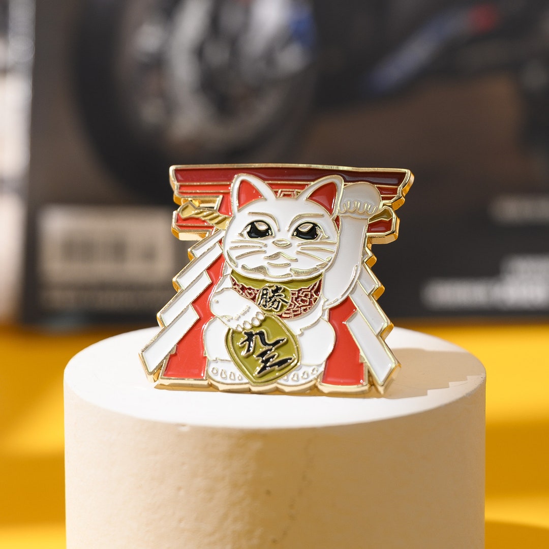 Good Luck Cat Helmet Pins Badges Marc Marquez X14 Motegi2 Brooches for ...