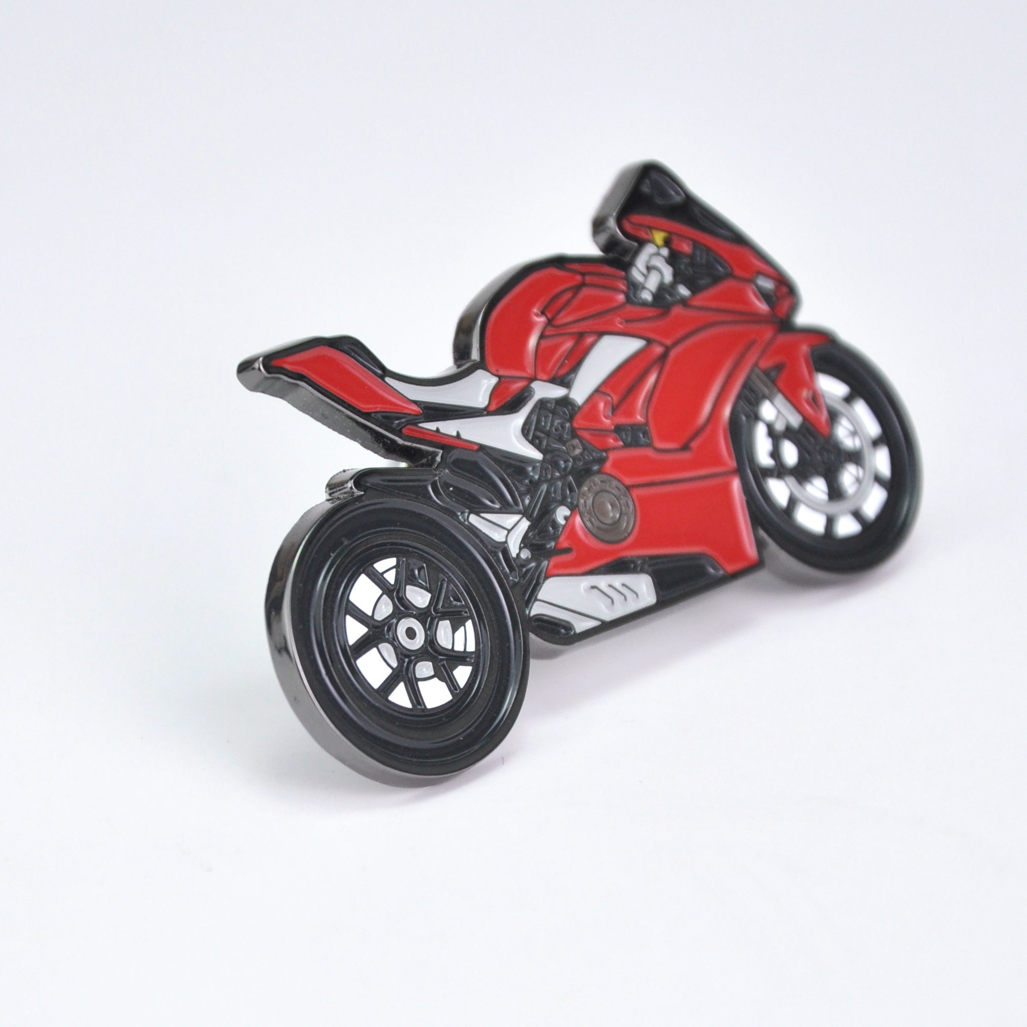 Ducati Panigale V4 Racing Bike Pin Badge Motorcycle Gift for Him Bikers ...