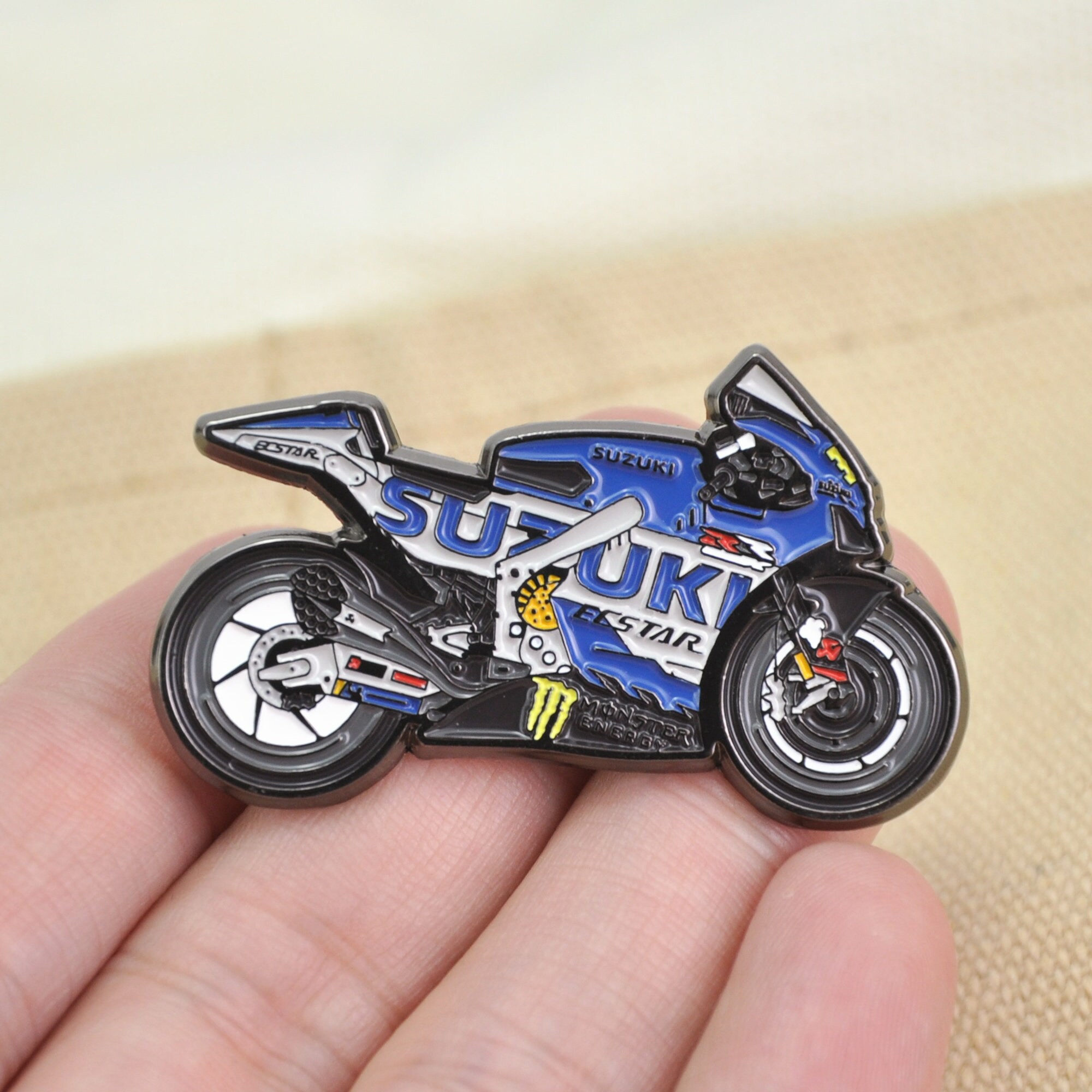 Suzuki Motorbike Badge Pinback Buttons GSX-RR Soft Enamel Pin - Etsy