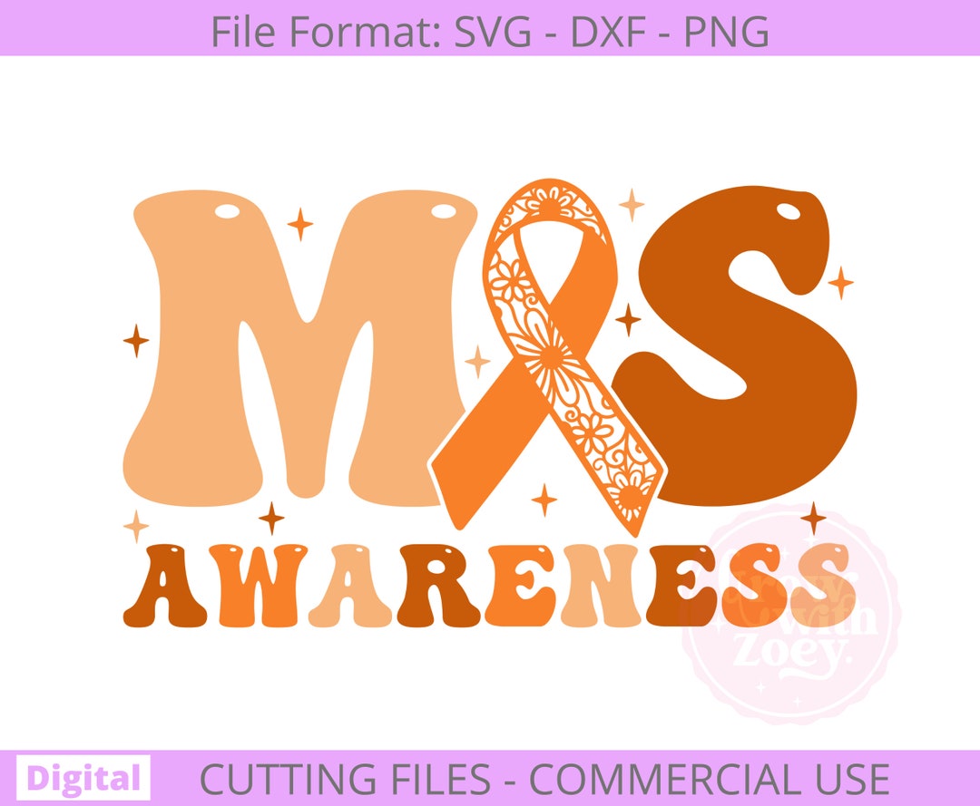 Multiple Sclerosis Awareness Svg, MS Warrior Svg, Awareness Svg ...