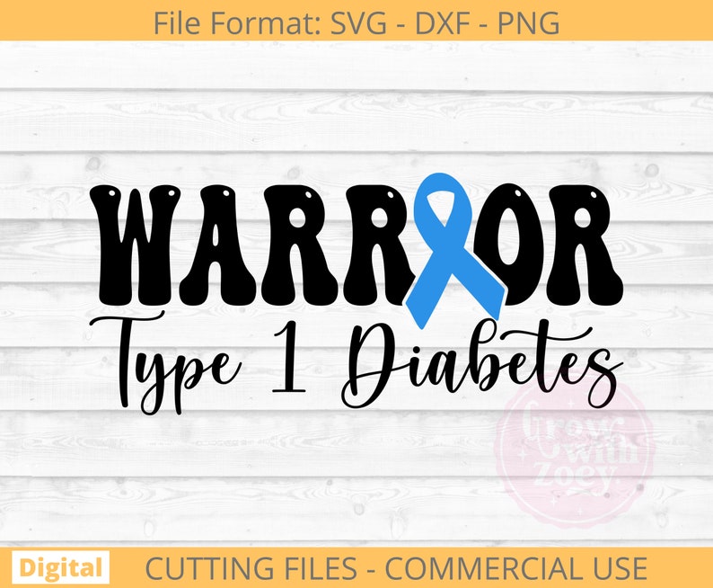 Type 1 Diabetes Awareness Svg, T1D Warrior Svg, Awareness Svg, Digital ...