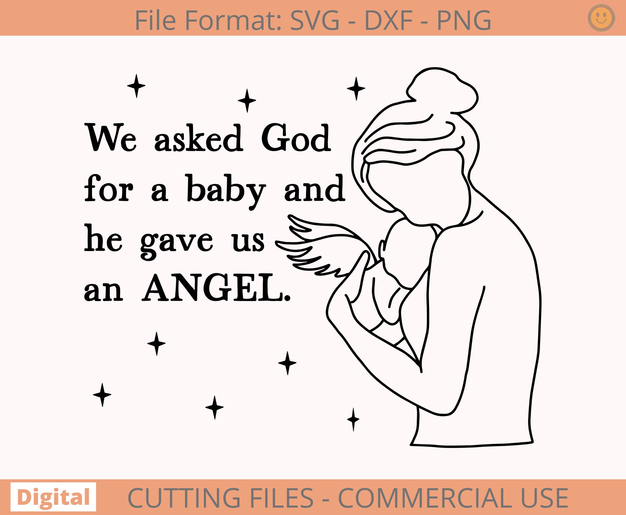 Miscarriage Awareness Svg Mommy of an Angel Mama Pregnancy - Etsy