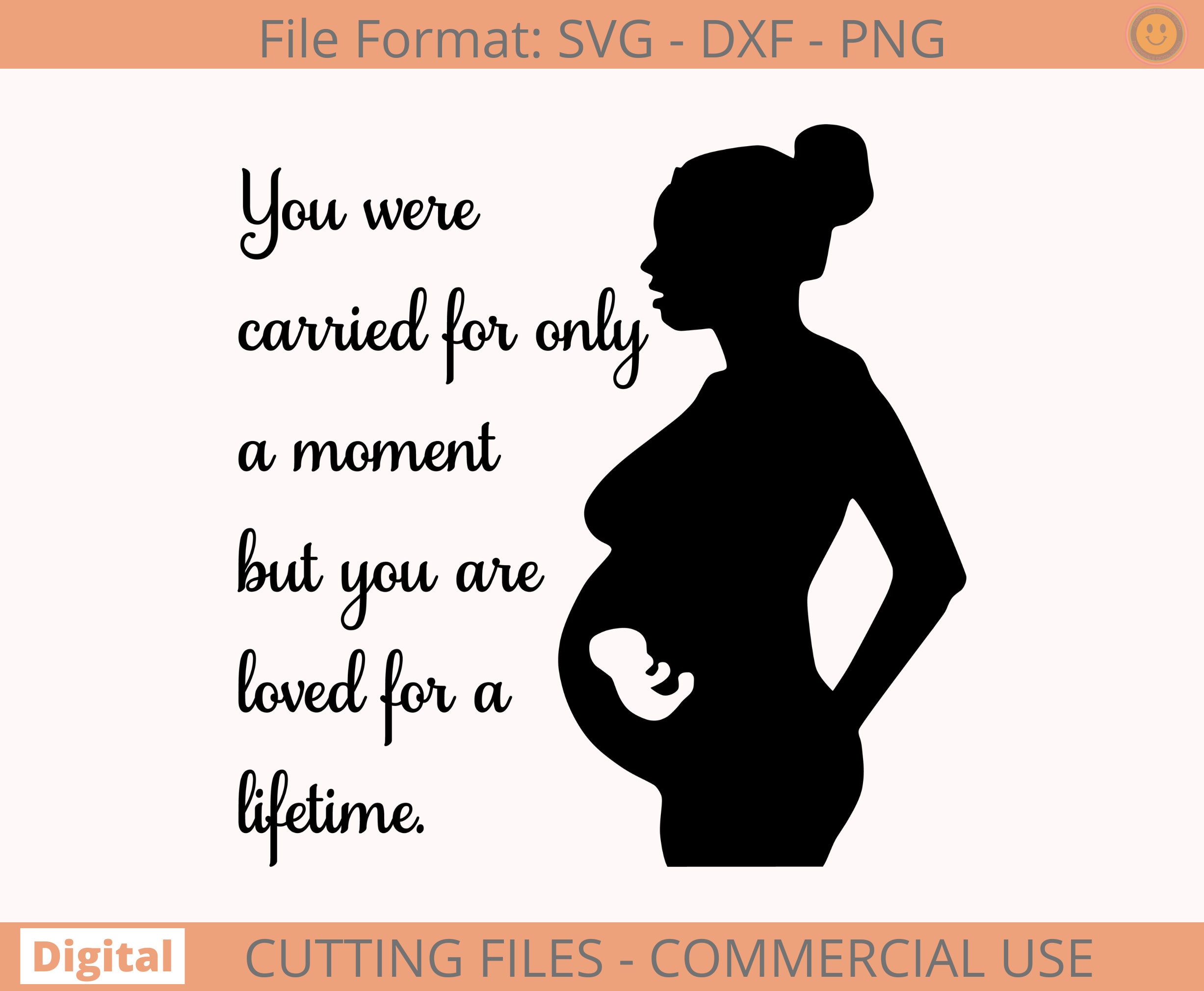 Miscarriage Awareness Svg Mommy of an Angel Mama Pregnancy - Etsy