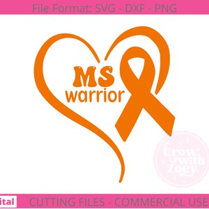 Multiple Sclerosis Awareness Svg, MS Warrior Svg, Awareness Svg ...
