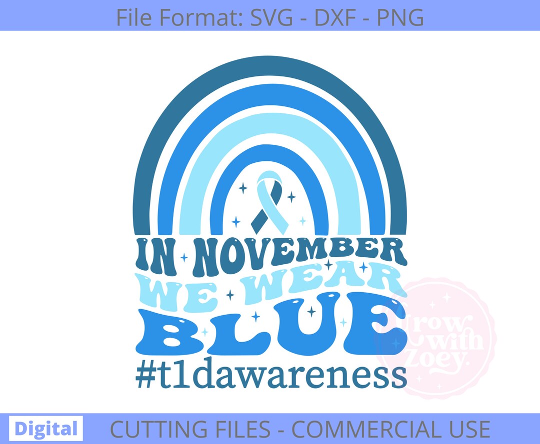 Type 1 Diabetes Awareness Svg, T1D Warrior Svg, Awareness Svg, Digital ...