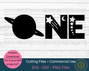 Space Birthday Svg | Etsy