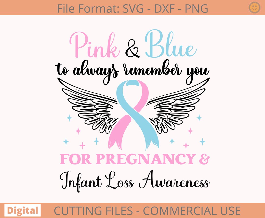 Miscarriage Awareness Svg, Pregnancy, Infant Loss Svg, Baby, Foot Print ...