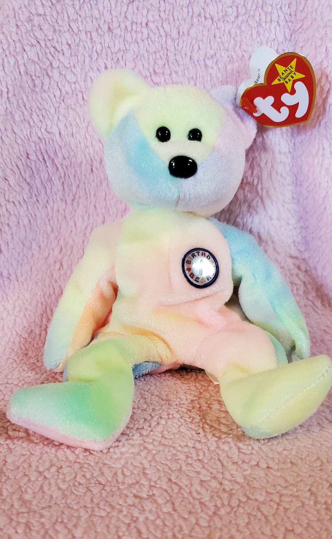 1999 Oso de cumpleaños multicolor - Etsy México