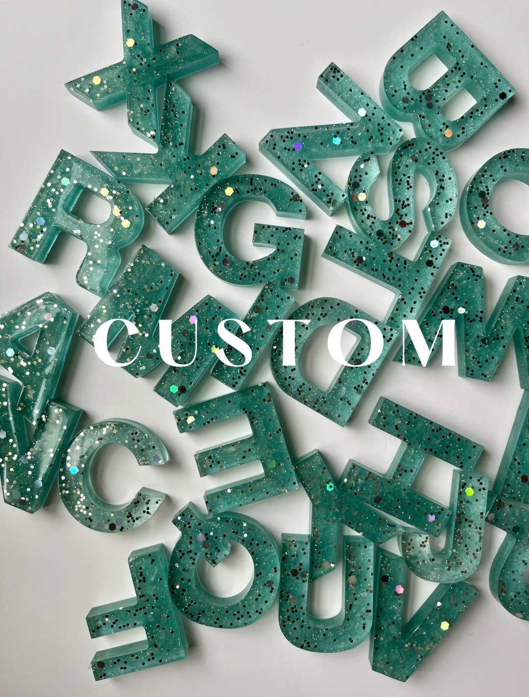 Alphabet Resin Letters - Etsy