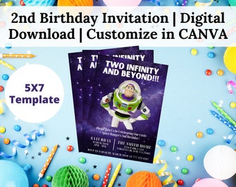 Buzz Lightyear 2nd Birthday - Etsy