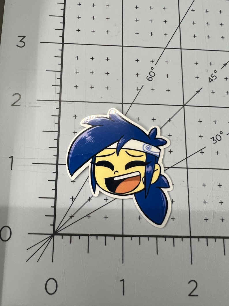 Ran the Rokurokubi Chibi Head Die Cut Glossy Sticker - Etsy