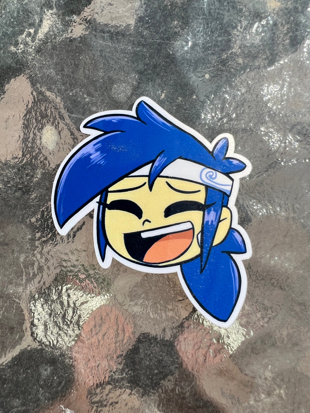 Ran the Rokurokubi Chibi Head Die Cut Glossy Sticker - Etsy