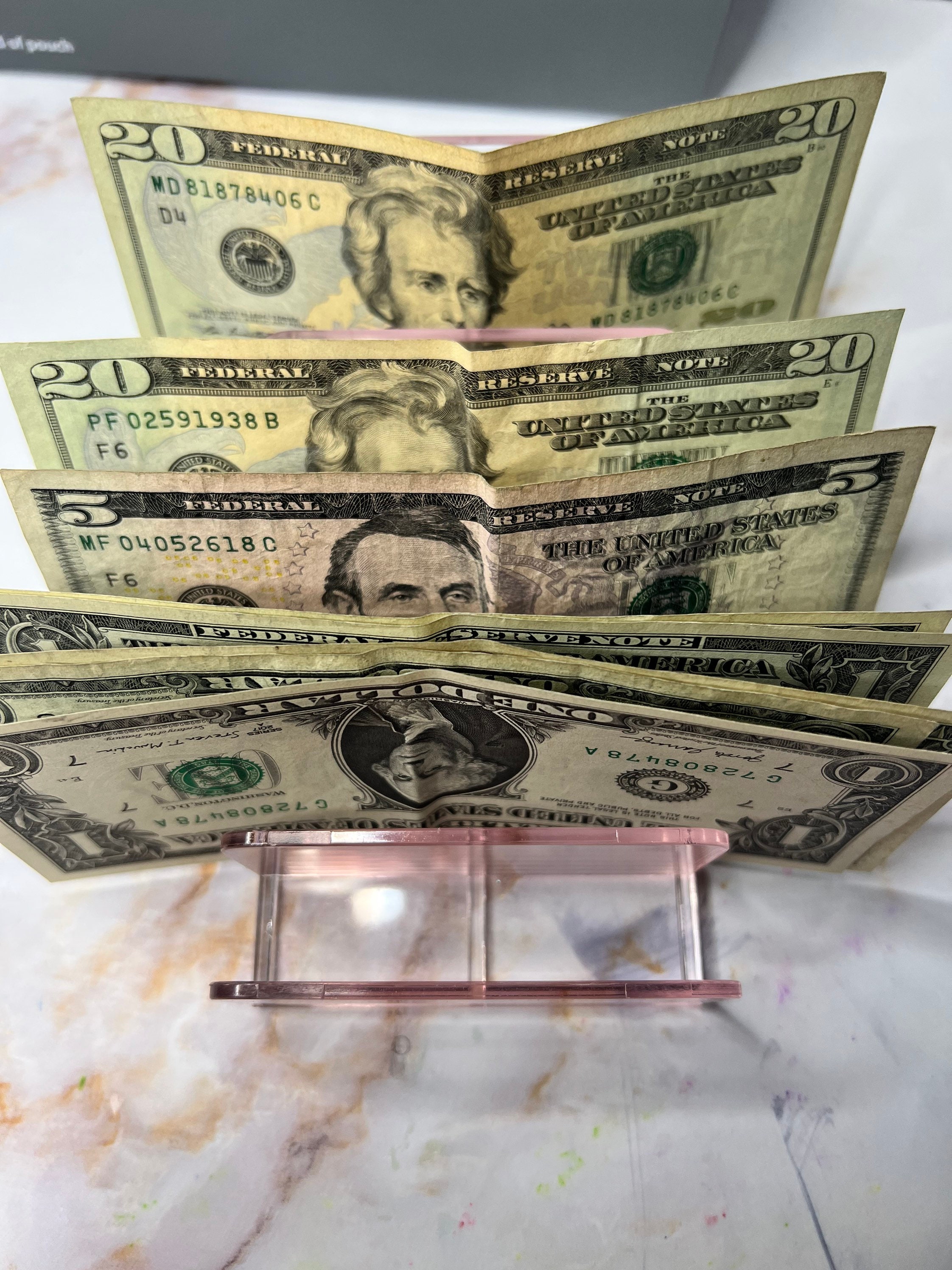 Pink Cash Tray Money Cash Tray Cash Stuffing Money Tray - Etsy