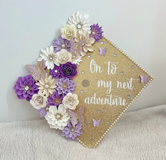 Purple And Gold Graduation Cap