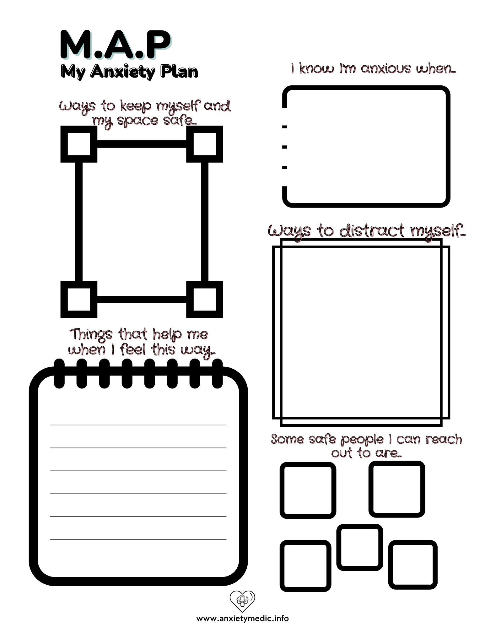 My Anxiety Plan (MAP) - Etsy