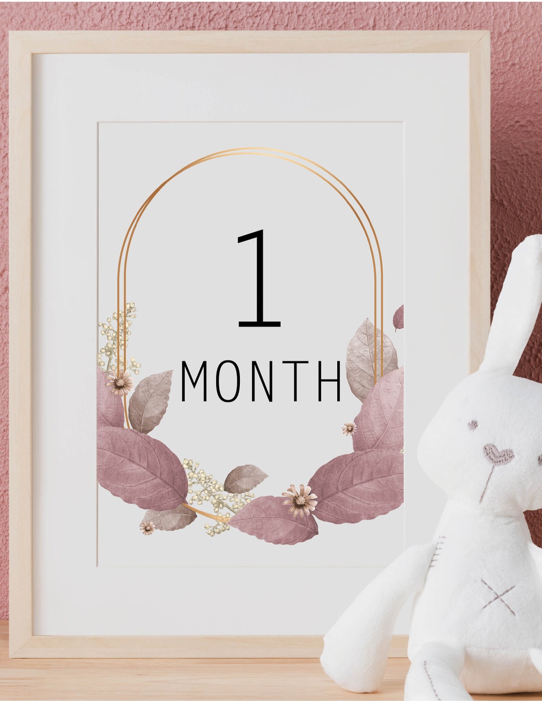 Baby Milestone Cards |DIY Digital Download Monthly Milestone Photo ...